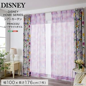 【商品サイズ】100×176cm 1枚【商品重量】約310g【梱包サイズ】32x42x4cm【梱包重量】約360g関連商品レースカーテン 100×198cm ディズニー カーテン レース MOOMIN 洗える PRINCESS 1枚入 おし...