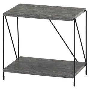 商品サイズ（mm）全体：幅420×奥行310×高さ387、耐荷重(棚板1枚)：10kg、棚板厚：15mm商品重量（kg）3.3素材塗装：なし、材質：■構造部材：金属(鋼) ■表面材：プリント紙化粧パーティクルボードカラー（柄）グレー入数1点...