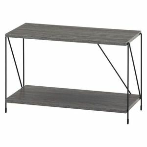 商品サイズ（mm）全体：幅620×奥行310×高さ387、耐荷重(棚板1枚)：10kg、棚板厚：15mm商品重量（kg）4.7素材塗装：なし、材質：■構造部材：金属(鋼) ■表面材：プリント紙化粧パーティクルボードカラー（柄）グレー入数1点...