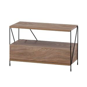 商品サイズ（mm）全体：幅610×奥行310×高さ387、耐荷重(棚板1枚)：10kg、棚板厚：15mm、引出内寸：520x235x95mm商品重量（kg）5素材塗装：なし、材質：■構造部材：金属(鋼) ■表面材：プリント紙化粧パーティクル...