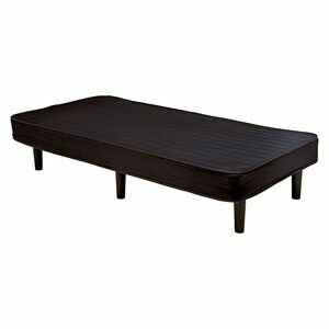 【耐圧分散に優れたボンネルコイルマットレス付きのすのこベッド。】商品サイズ（外寸）(約)幅95×奥行195×高さ42cmカラーブラック内寸及び補足説明組立式ボンネルコイル使用(コイル数:280)成分材質主材:積層合板、マットレス:ポリエステ...