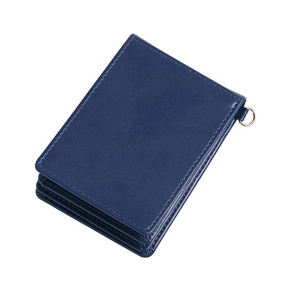 ■サイズ・色違い・関連商品■グレー■ネイビー[当ページ]■商品内容【免許証や資格証明書の収納に便利なカードケース】5つのクリア窓面と3カードポケットが付いた縦型のカードケースです。 本体は360度折り返しやすい仕様なので、収納した免許証や資...