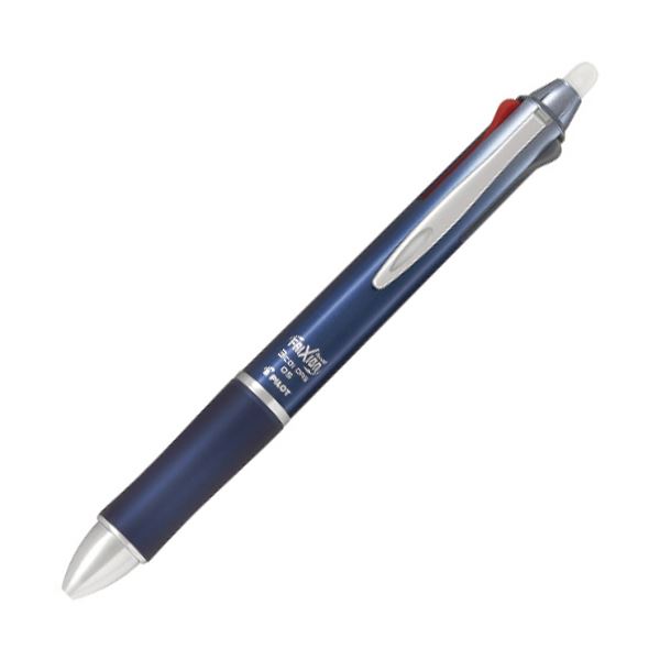 ■商品内容こすると消える3色ボールペン「フリクションボール3」の0.5mmタイプ。●こすると消える3色ボールペン、フリクションボール3メタル。軸色はグラデーションダークブルーです。●ボディに斬新なグラデーション塗装を施し、口金、クリップにメ...