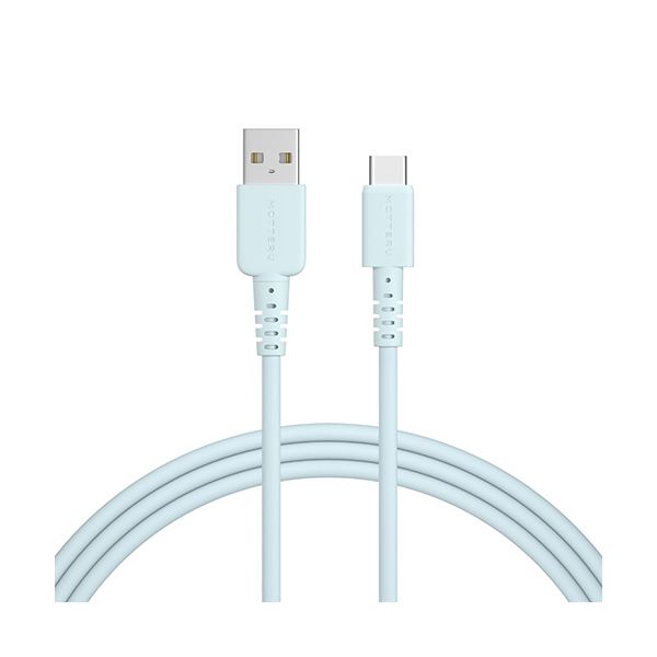 ■商品内容しなやかで絡まないシリコンケーブル●急速充電、データ転送対応。2mのUSB-A toUSB-Cケーブル。カラーはパウダーブルーです。●赤ちゃんの肌のようなソフトなさわりごこち。●断線に強い。●スマートフォンやタブレットを3Aパワフ...