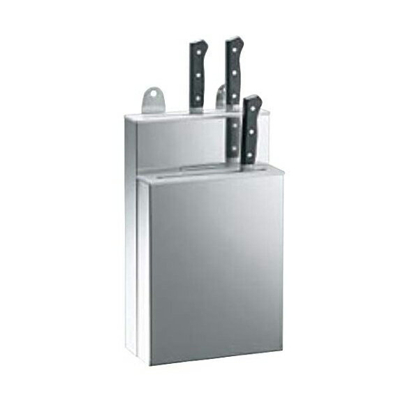 製品仕様 ■サイズ(外寸) ：220×106×370mm ■材質： 18-0 ステンレススチール PC板付き PC：ポリカーボネイト ■PC板切り込みサイズ：175×10mm ■取り付け方法 ：釘打ち式 ■収納可能な包丁サイズ： 上段 刃渡...