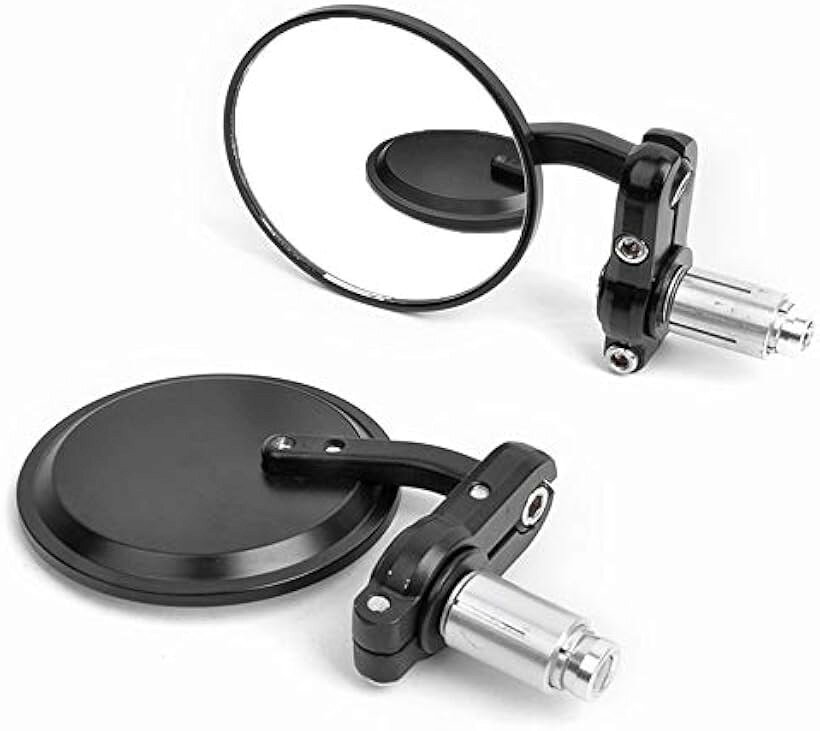 バリエーションコード : 2b8s1iu2ou商品コード2b8so5g1sd商品名互換品 バイク ミラー 左右セット バーエンドミラー 汎用 丸形 非折りたたみ ブラックブランドXSAJUカラー非折りたたみタイプ：非折りたたみ式凸面リアビュ...