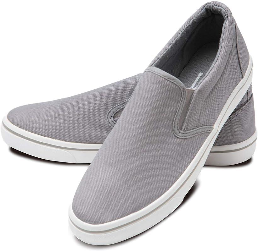 バリエーションコード : 2b82ynkuq8商品コード2b65q3tgih商品名メンズ レディース スリッポン デッキシューズ 無地 黒 白 ライン キャンバス カジュアル スニーカー 男女 26.5 グレーブランドKaenarieカラー...