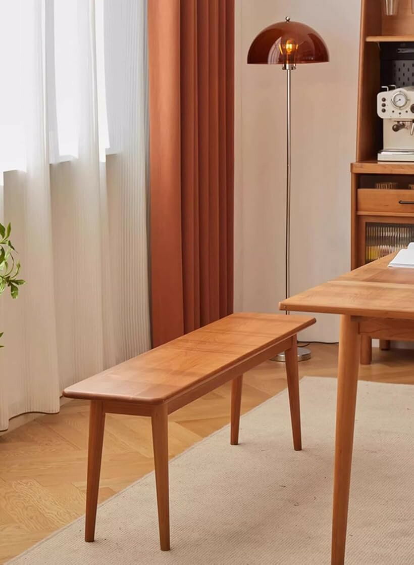 商品コード2brt0w61wt商品名ダイニングベンチ アメリカンチェリー無垢材 レストラン カフェ 商業用 頑丈 耐荷重150kg 天然木 高級ベンチ 2人掛けブランドMU RONGカラーチェリーウッドサイズ等80x30x44cm「高級無垢...