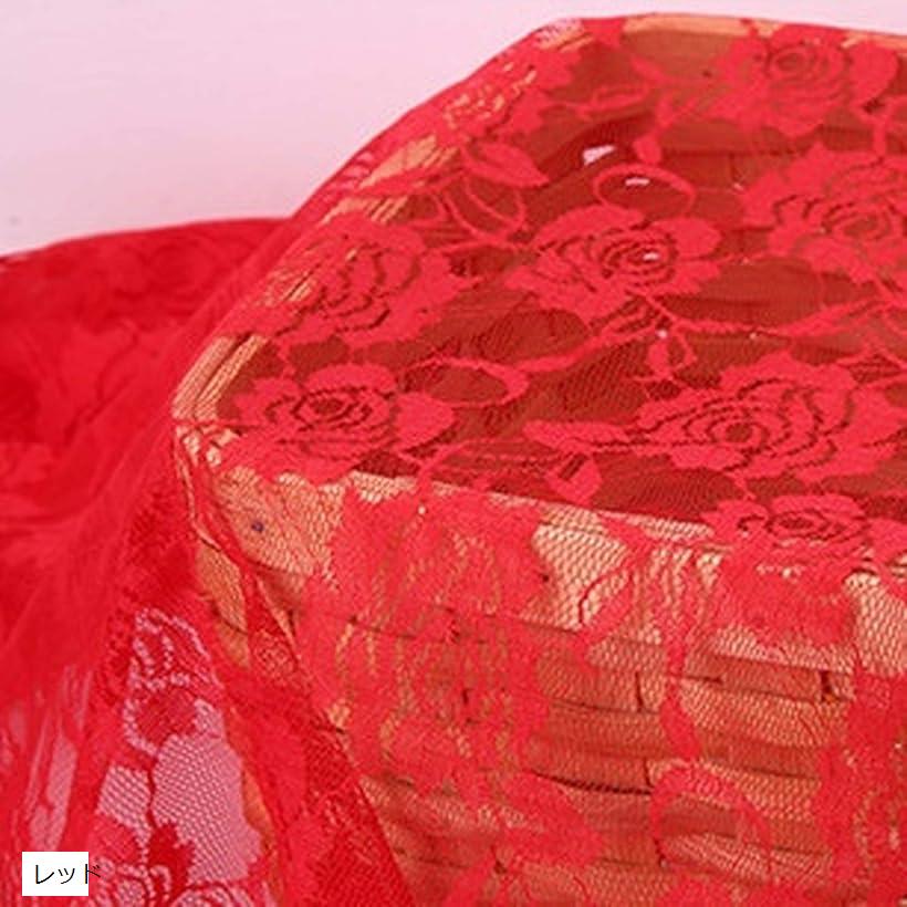 バリエーションコード : 2b464n14qn商品コード2b660chf1o商品名全11色 カラー バラ 柄 レース 生地 手芸用 約2m 幅約1.5m 赤色ブランドmoonfarmカラーレッド・さらりと肌触りの良いレース 生地 カラー:レ...