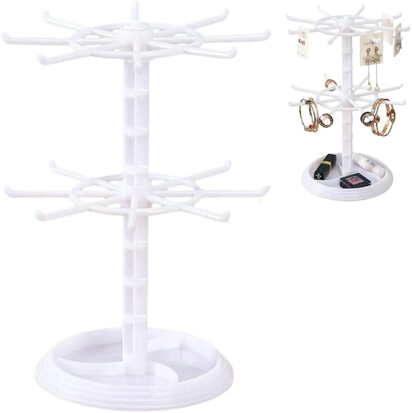 バリエーションコード : 2br3hqsgt0商品コード2br3552frg商品名キーホルダースタンド アクセサリー ジュエリー収納 回転 2段ブランドARESACHIカラーホワイト「くるっと回って選びやすい回転式スタンド」スタンド部分が回...