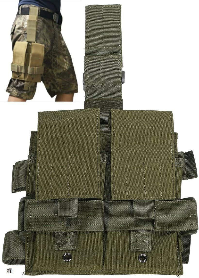 バリエーションコード : 2b4igdqd9r商品コード2b4ig49ff3商品名レッグホルスター ホルスター 両足対応 molle モール対応 サバゲー サバイバルゲーム ホルスターバッグ レッグポーチ ハンドガン ナイロン素材 ベルト調...