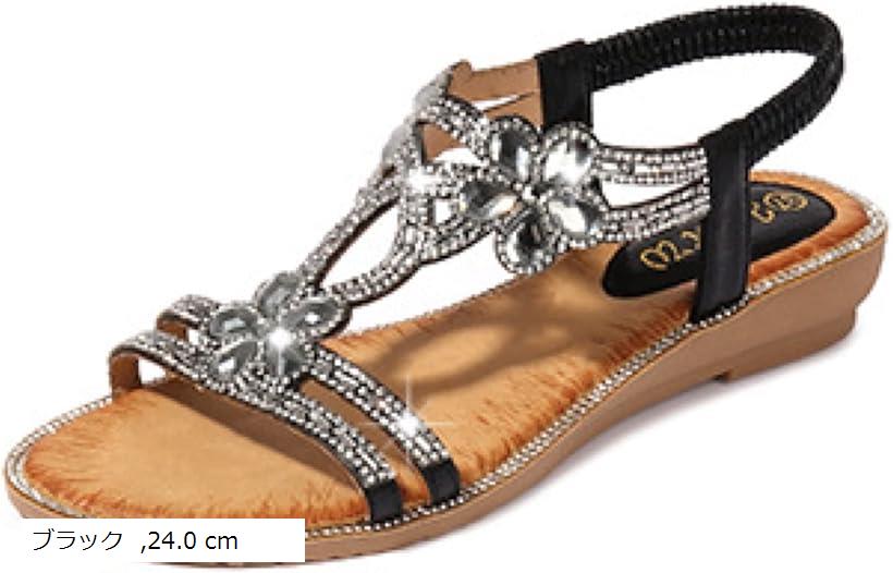 バリエーションコード : 2b2f560835商品コード2b2f5tic45商品名ビジュー サンダル レディース フラットヒール きらきら ラインストーン ぺったんこ ローヒールブランドAPOSITVカラーブラックサイズ等24.0 cm・ヒ...