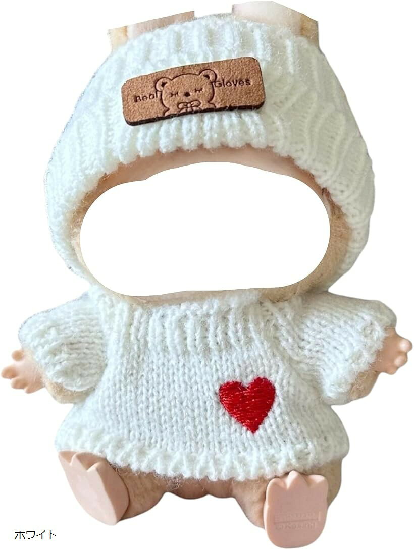 バリエーションコード : 2bun4qlnj6商品コード2bun41tr38商品名ラブブ専用 服 セーター ニット帽 ぬいぐるみ 服ブランドAXLUCEカラーホワイトふんわり暖かいニット帽とハート刺繍セーターのセットは、ラブブ専用のぬいぐる...