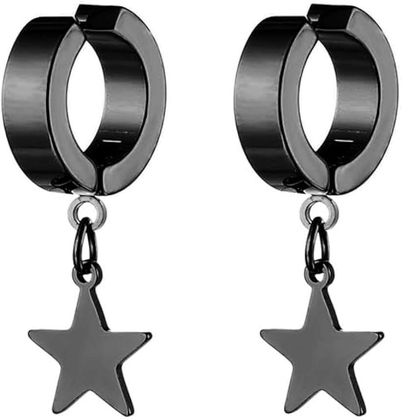 バリエーションコード : 2bjo4ou23u商品コード2bjo4opnwi商品名イヤーカフ 星 スター シンプル 両耳用2つ入り 六芒星 ステンレス 垂れ下がり ピアス穴不要 痛くない フェイクピアスブランドAREUMカラーブラック/ブラ...