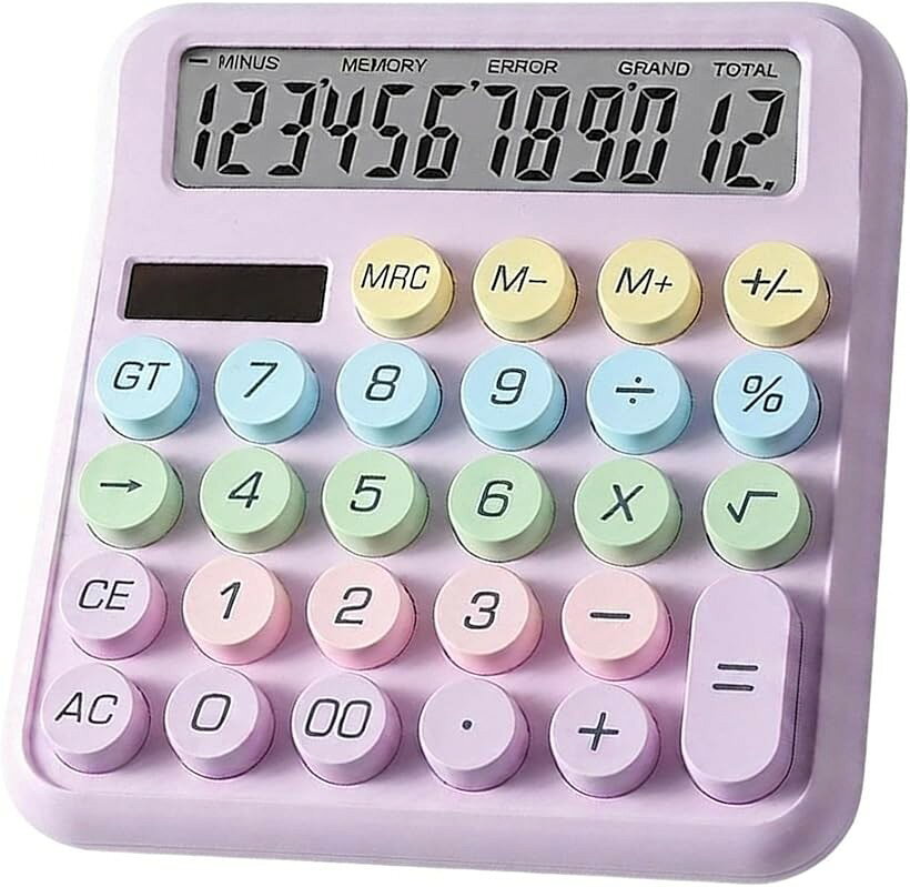 バリエーションコード : 2brnt4tf89商品コード2brnt8qvc9商品名電卓 おしゃれ 12桁 計算機 かわいい 可愛い SNS映え 音が鳴る 計算機 丸ボタン オフィス デスク ソーラーブランドlattreカラーパープルかわいい...