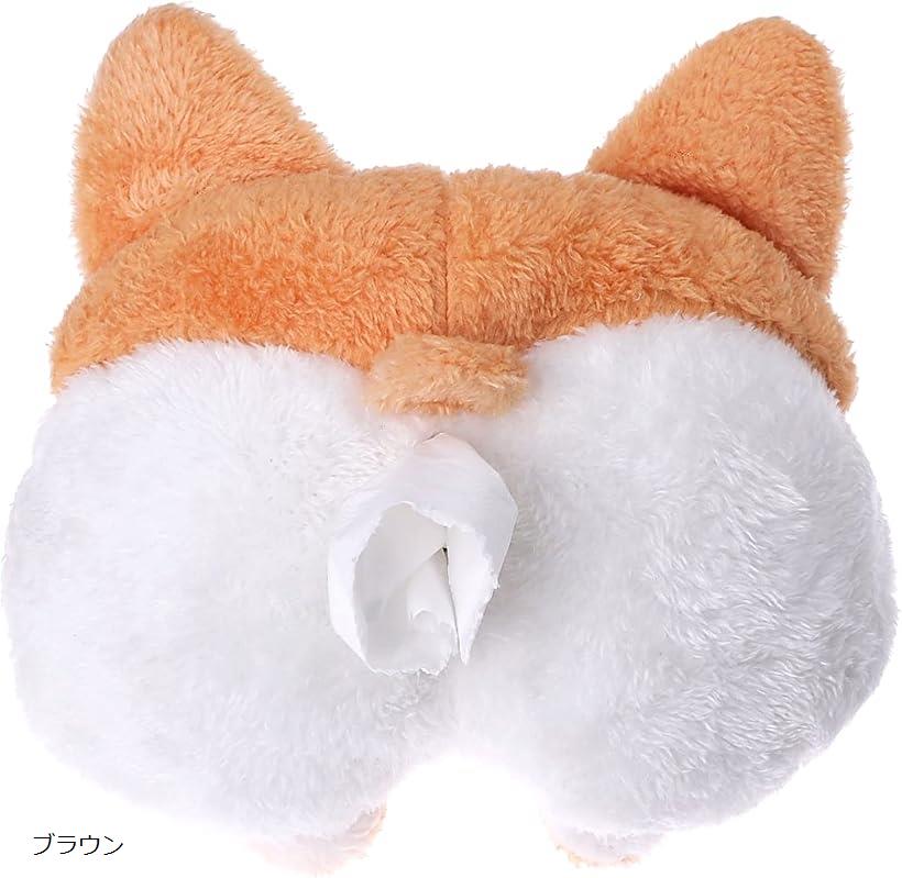 バリエーションコード : 2bjhlnfcg2商品コード2bjhllj4rv商品名ティッシュケース ぬいぐるみ 犬 ティッシュカバー コーギー おしり おもしろ ブラウンブランドルボナリエ（lebnelie）カラーブラウンクスッと笑えて癒さ...