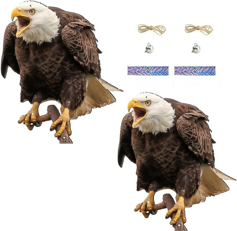 商品コード2bugwpt6lq商品名Life2キク 鳩よけ 鷹 鳥よけ 防鳥 鳩除け ツバメよけ対策 反射帯と鈴 庭 窓 鳥避け 鳥害対策 除け 撃退 ベランダ マンション 鷹x2個ブランドlife2キク(1) 吊るすだけで簡単に設置できる...