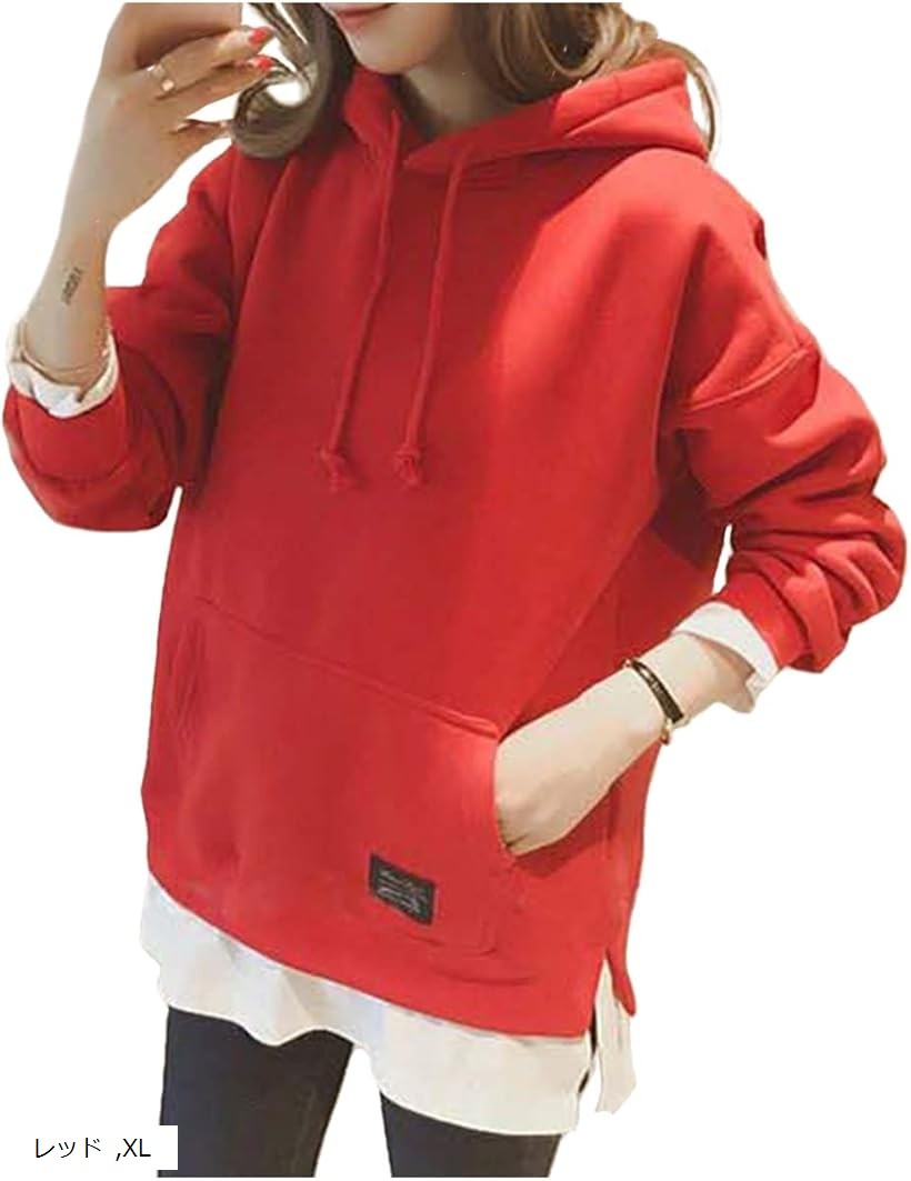 バリエーションコード : 2b9j26tocg商品コード2bjry05kcv商品名フード付きパーカー 裏起毛 トレーナー プルオーバー レディースブランドthree Joyカラーレッドサイズ等XL「デザイン」全体的にゆったりとした作りで、お...