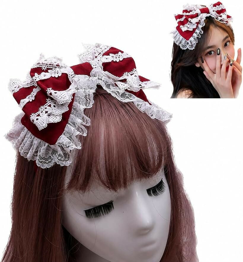 バリエーションコード : 2b29sprkit商品コード2bjddgopgo商品名大きい リボン カチューシャ ヘッドドレス 軍服 ロリータ コスプレ ハロウィンブランドWinJapanカラー(リボン赤)サイズ等Free Size「存在感抜...