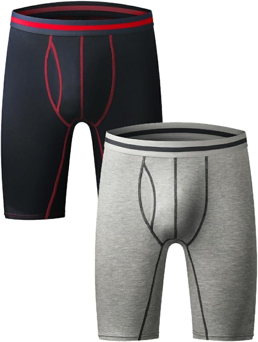 バリエーションコード : 2bjk58dpcd商品コード2bjk56qf3d商品名ロングボクサー パンツ メンズ 2枚セット 前開き 5分丈 フィット 快適 インナー 下着 肌着 着心地 肌触り 通気性 吸汗速乾 ストレッチ ネイビー/グレ...