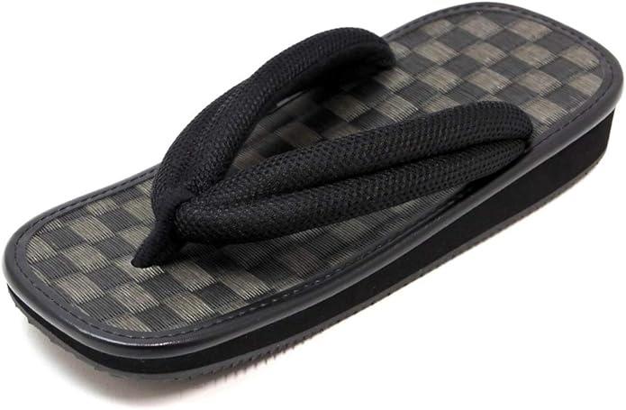 商品コード2bfrfxshot商品名男性用 雪駄 草履 市松 黒畳 メッシュ鼻緒 ゴム底 日本製 32-stk-1 ブラック 9寸ブランド信貴サイズ等27.0～28.0 cm「快適な履き心地」この雪駄は、メッシュ鼻緒を採用しており、長時間の...