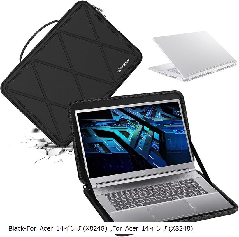 バリエーションコード : 2bjpkpvuxx商品コード2bj1okijvf商品名互換品 ハードEVA保護スリーブケース 14インチ Acer Predator Triton 300 SE ゲーム用ノートパソコン-PT314-52S-789...