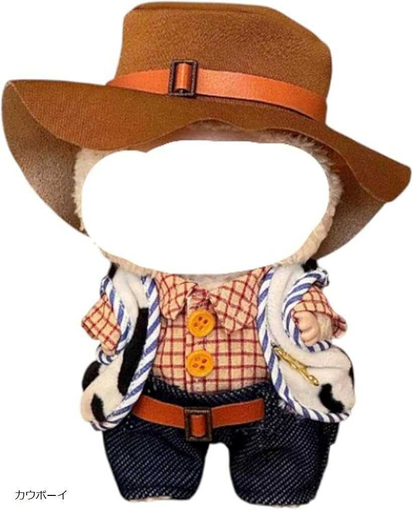 バリエーションコード : 2bucdg8ip3商品コード2buc3t6odk商品名ラブブ専用 服 カウボーイ ぬいぐるみ Labubu専用ブランドAXLUCEカラーカウボーイ＊カウボーイ風デザインのラブブ専用コスチューム。チェック柄シャツに...