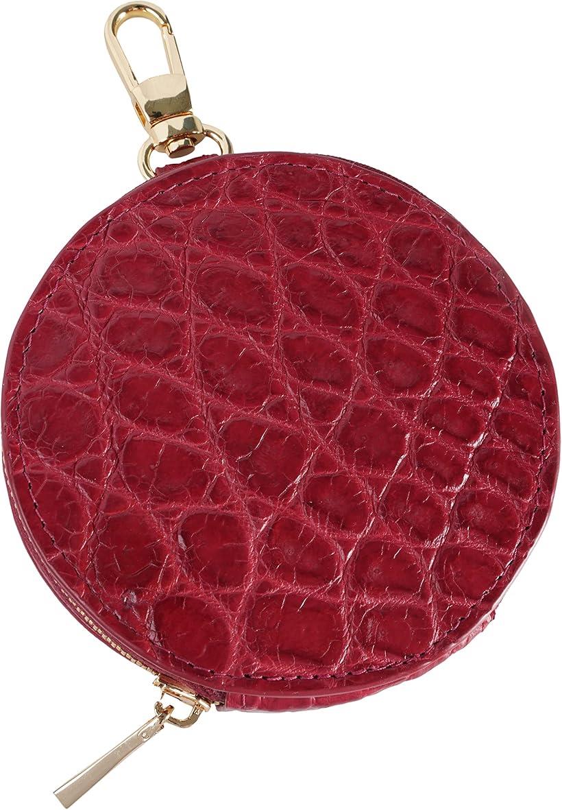 商品コード2bu5ht5c0o商品名クロコダイルレザー コインケース ラウンドファスナー ゴールド金具付き コンパクトサイズブランドNallydaカラーダークレッド高級素材: 養殖クロコダイル革を使用した贅沢な作りで、使い込むほどに美しい光...