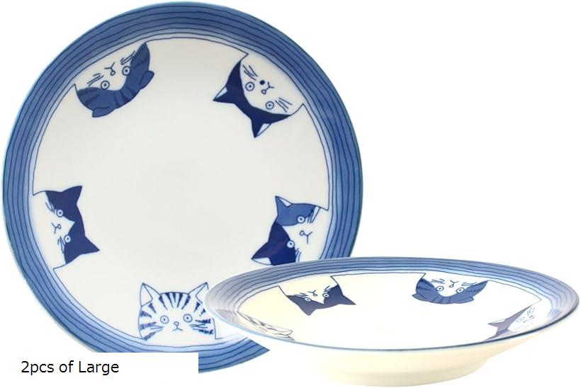 バリエーションコード : 2bjp8j8wc5商品コード2bjsu3pnkf商品名美濃焼 5.0寸平皿 Five Cat Faces 猫顔 青 直径約16cm丸皿 2枚セット 可愛い5匹のネコ絵柄 ノラ ミケ ハチワレ ドラ スコティッシュ...