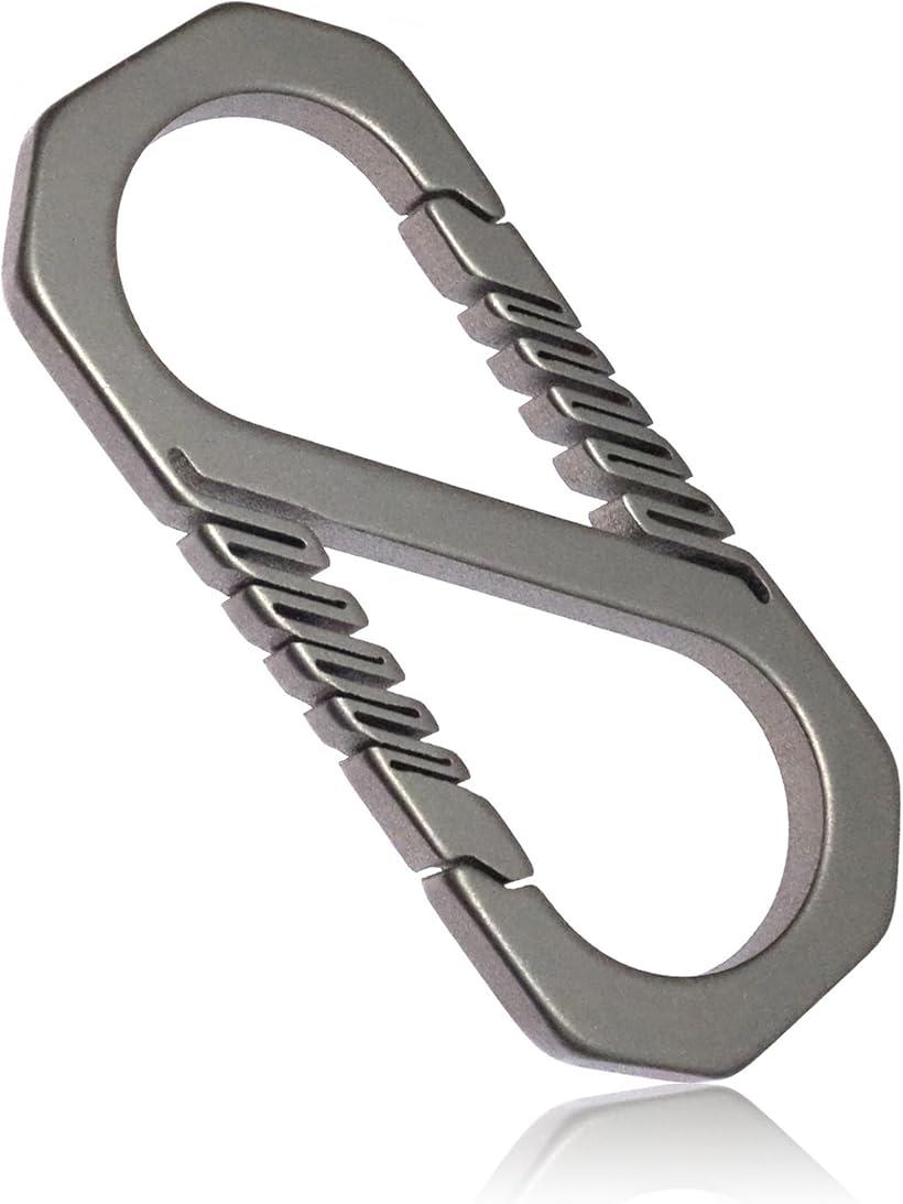 商品コード2b9f560x5v商品名チタン カラビナ S字 キーホルダー フック 8字 軽量 薄型 錆びない シンプル スリット フラットブランドTKhitsカラーガンメタチタン合金 (TC4) S字カラビナです。チタン合金は航空宇宙分野で...