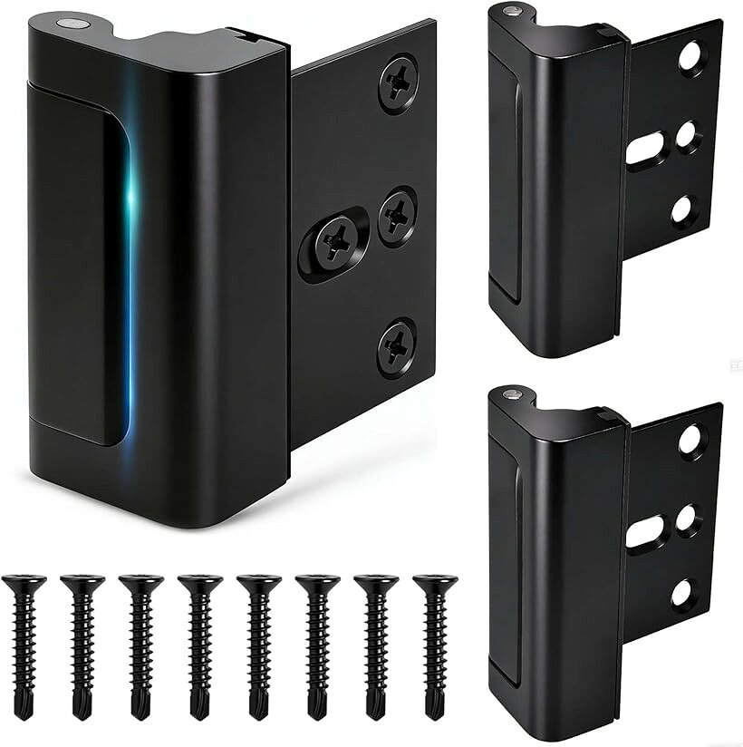 商品コード2brcnohjd2商品名ドアロック ドア鍵 ドアデッドボルト アルミ合金製 3個セット 表面研磨仕上げ 簡単開閉 補強穴設計 内開きドア専用 指はさみ防止 猫犬脱走防止ブランドSPEEDWOXカラーブラック「材質」高品質なアルミ...