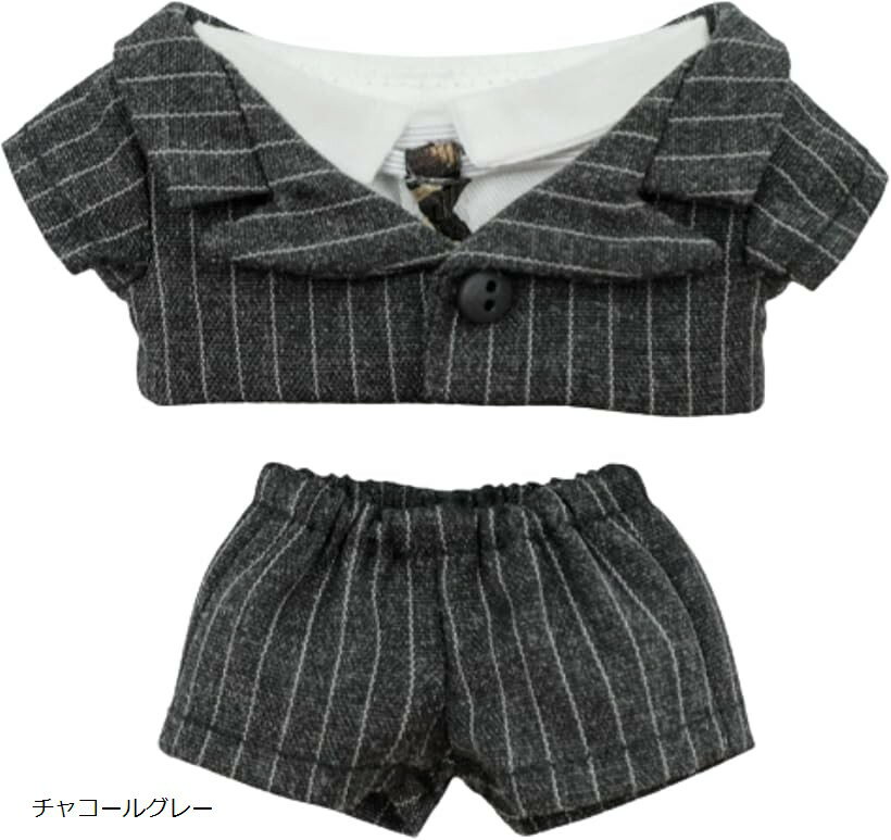 バリエーションコード : 2brf4ucrhw商品コード2brf42pphj商品名-ぬい服-10cm スーツ-シャツ-ネクタイ-ぬいぐるみ-服-人形ブランドAXLUCEカラーチャコールグレー10cm ぬいぐるみ用のジャケット・パンツ・シャツ...