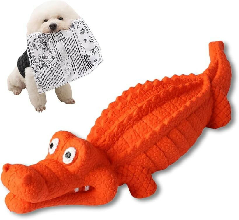 商品コード2bugtvg0cs商品名MATCHA MELON 犬おもちゃ ワニ 音が鳴る ペットトイ 新聞おもちゃ付 噛むおもちゃ 丈夫で楽しい 小型犬 中型犬向け きブランドMATCHA MELON WORKSカラーオレンジサイズ等中型犬...