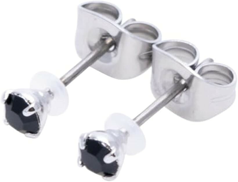 バリエーションコード : 2b42913tfk商品コード2b42u401rt商品名ピアス レディース メンズ チタンポスト 3mm スタッド 低金属アレルギー 3ミリ 地金のカラー:シルバー/ストーンのカラー:ジェットブランドアライブ両耳 ...