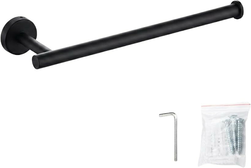 商品コード2br229c6if商品名キッチンペーパーホルダー 壁掛け ステンレス ネジ固定 ロールホルダーブランドCOZENTAカラー黒サイズ等33.6cm「しっかり固定できるネジ設置式」 吸盤や両面テープのように「気付いたら落ちている」ス...