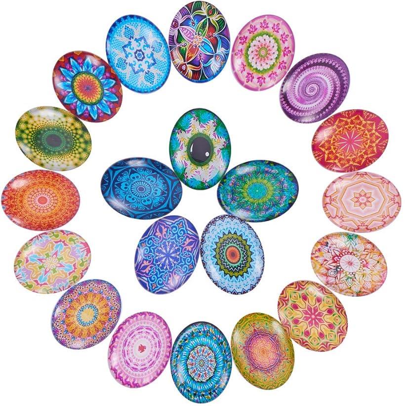 商品コード2b8986dw86商品名約40個/箱 カボション 40x30x8mm ミックス トーテム柄付きブランドPH PandaHall・サイズ：長さ約40mm、幅30mm、厚さ8mm、約40個/セット。・トーテムシリーズのガラスカボショ...