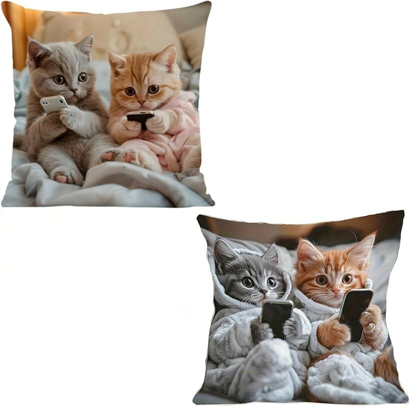 バリエーションコード : 2bu91vvojt商品コード2bu91vdn5d商品名クッションカバー 猫 ねこ 可愛い 猫好き オールシーズン インテリア 手触り 柔らかい 癒しブランドS.T.S.GカラーAセットサイズ等45cmx45cm(...