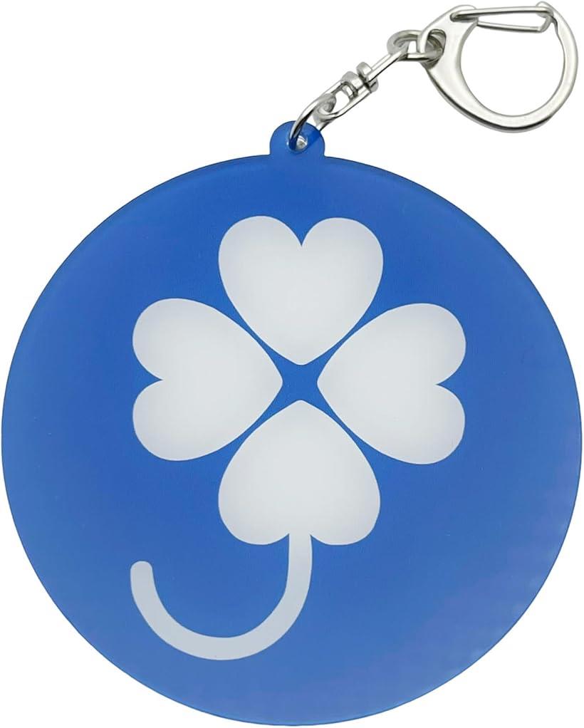 商品コード2b9ty3d5st商品名よく目立つ 特大 大きな 8cm 身障者 四葉マーク アクリル キーホルダー レバーフック式 ヘルプマーク 両面印刷E855ブランドEDEN（エデン）カラーブルー大きくてしっかり目立つ。直径8cmの身障者...