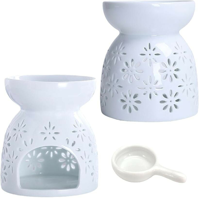 商品コード2bjo4ftxoq商品名アロマポット アロマバーナー アロマキャンドル 陶器 アロマディフューザー 茶香炉 アロマ炉 ホルダー おしゃれ 花 雪ブランドAilunate「おしゃれで幻想的なデザイン」花や雪を連想するオシャレなアロ...