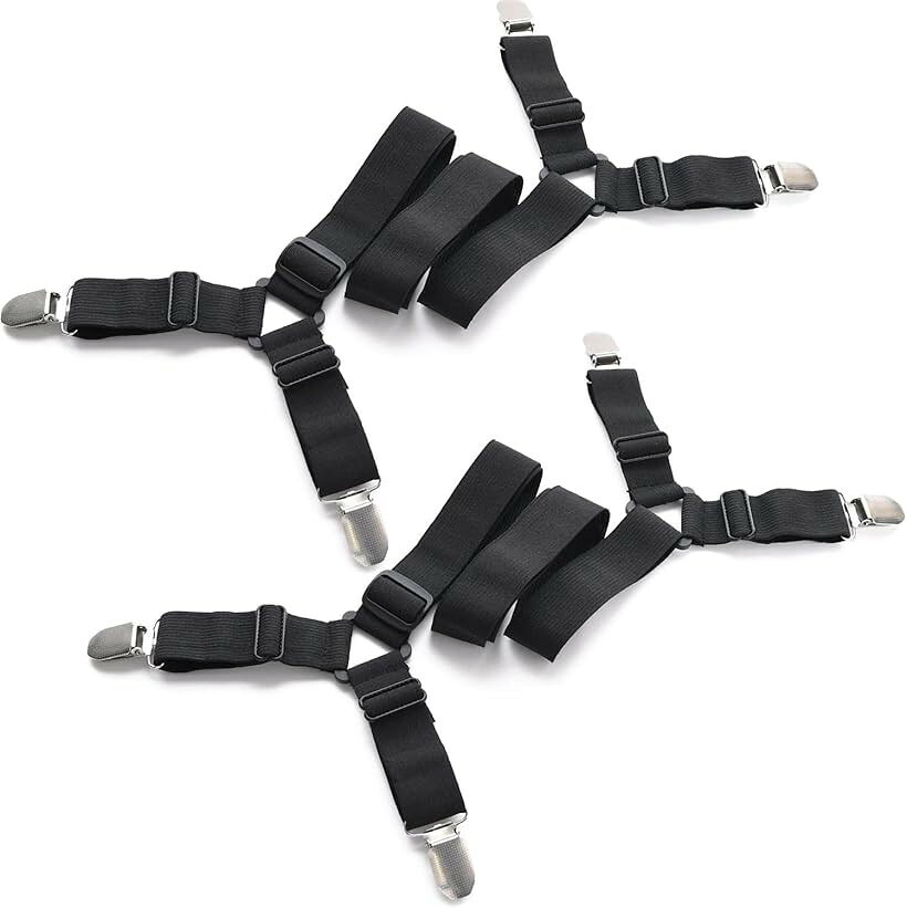 商品コード2b92lc1u66商品名シーツ ずれ防止 布団 クリップ 敷きパッド 固定 2個セット 敷き布団 マットレスずれ防止 ブラックブランドピュアシークカラーブラックサイズ等シングル「気になるシーツのすべり止めに」布団やベッドなど、寝...