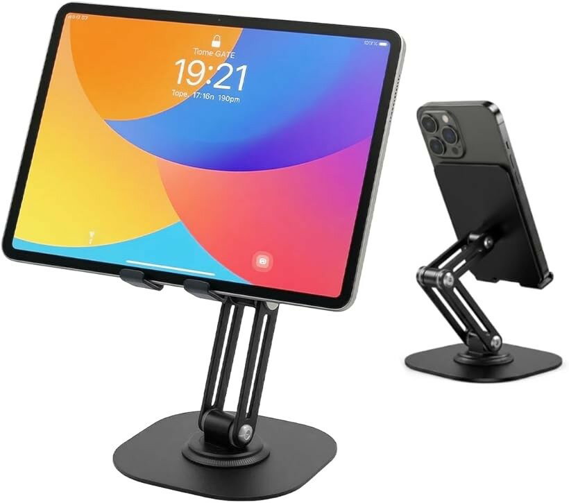商品コード2brg1ojpy1商品名タブレットスタンド スマホスタンド iPadスタンド 軽量コンパクト 調整可能 タブレット向けに設計 卓上 スタンド ベッド用 360度回転式 揺れない 床置き 卓上 折り畳み固定アーム iPad Pro...