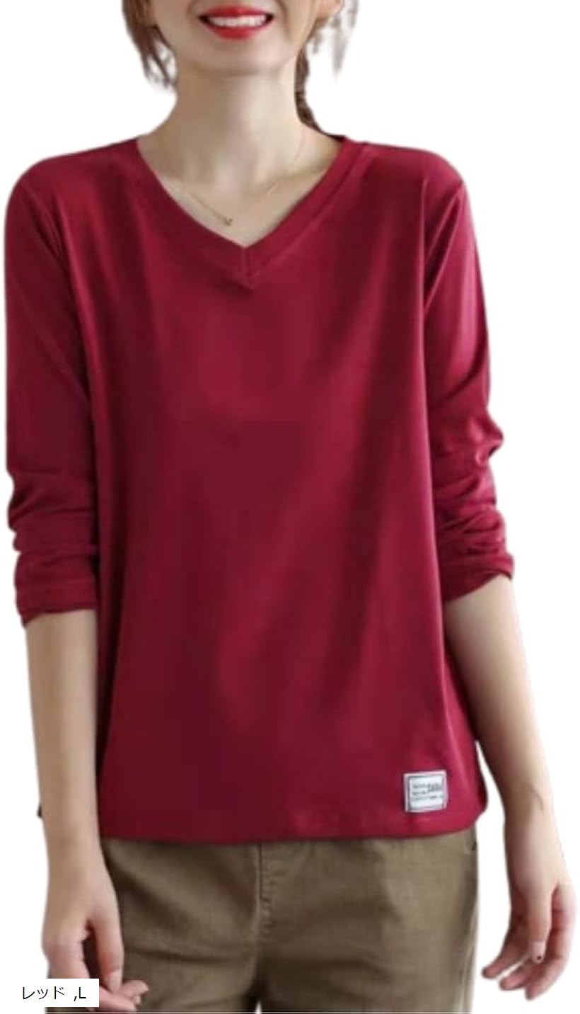 バリエーションコード : 2b9xc0vho5商品コード2b9xc38vjs商品名レッドレイ Tシャツ トップス カットソー vネック 無地 ロンT 長袖 シンプル レディース ロングTシャツブランドRED RAYカラーレッドサイズ等L飽き...