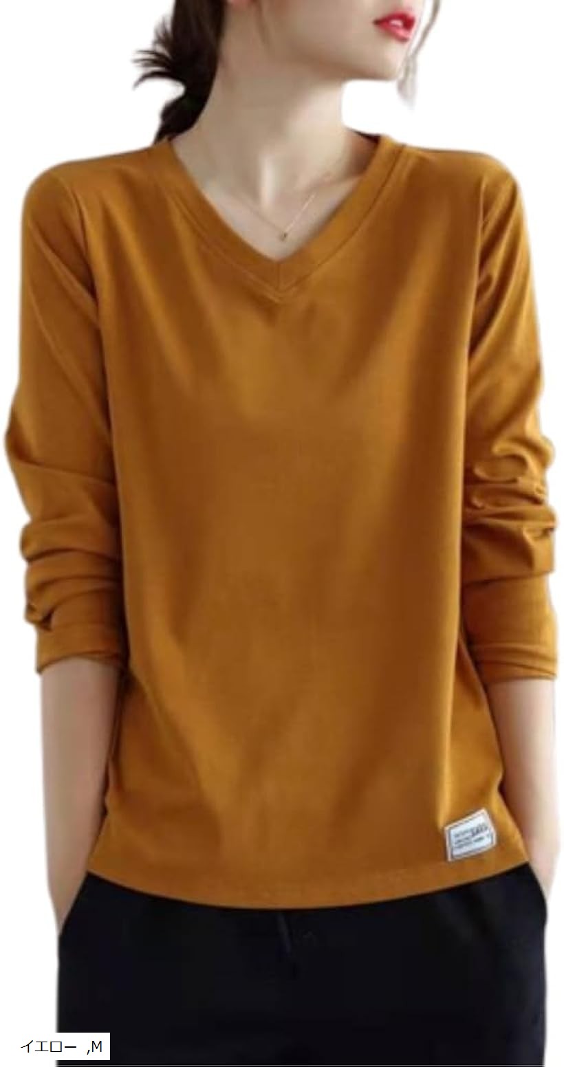 バリエーションコード : 2b9xc0vho5商品コード2b9xcsj3fy商品名レッドレイ Tシャツ トップス カットソー vネック 無地 ロンT 長袖 シンプル レディース ロングTシャツブランドRED RAYカラーイエローサイズ等M飽...
