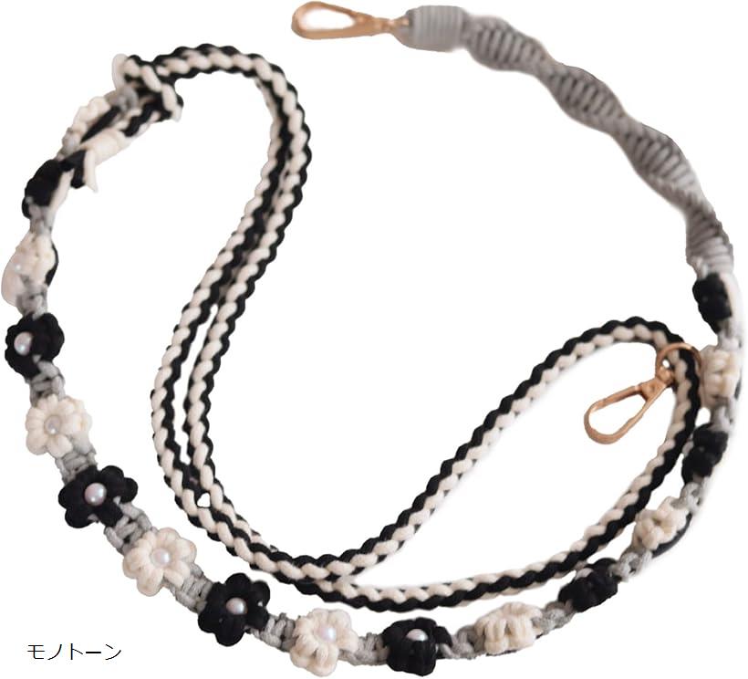 バリエーションコード : 2b9ql9n9d5商品コード2b9cssq912商品名コットンコード パール付き ストラップ ショルダーストラップ 編み込みスマホ サコッシュ ショルダーベルト 肩ひもブランドmiagolaleカラーモノトーンス...