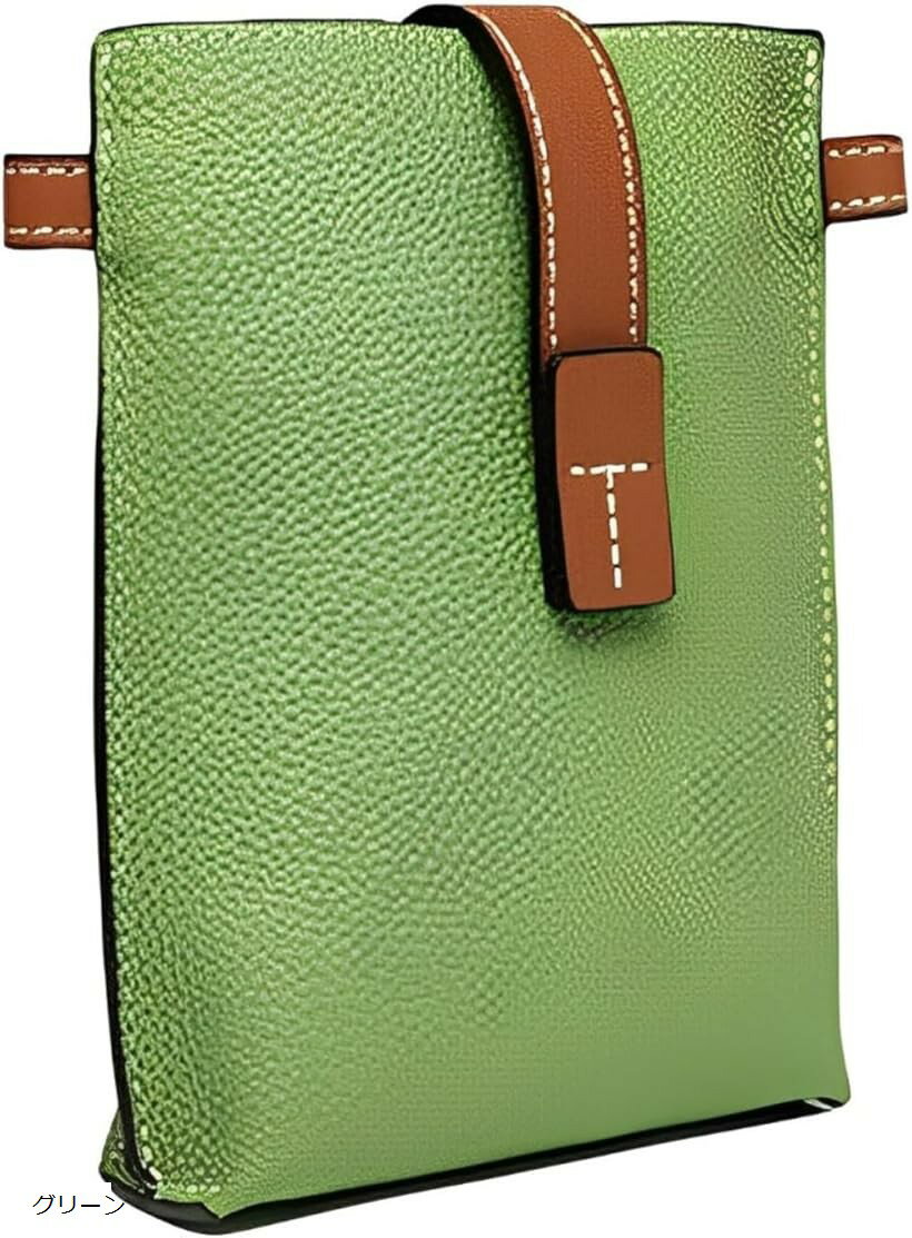 バリエーションコード : 2bjsv4if2t商品コード2bjsv4nuu8商品名おしゃれ 本革 レザー サコッシュ スマホ ショルダー スマホポーチ ミニ ショルダーバッグ レディース カードケース付きブランドFour leafカラーグリ...