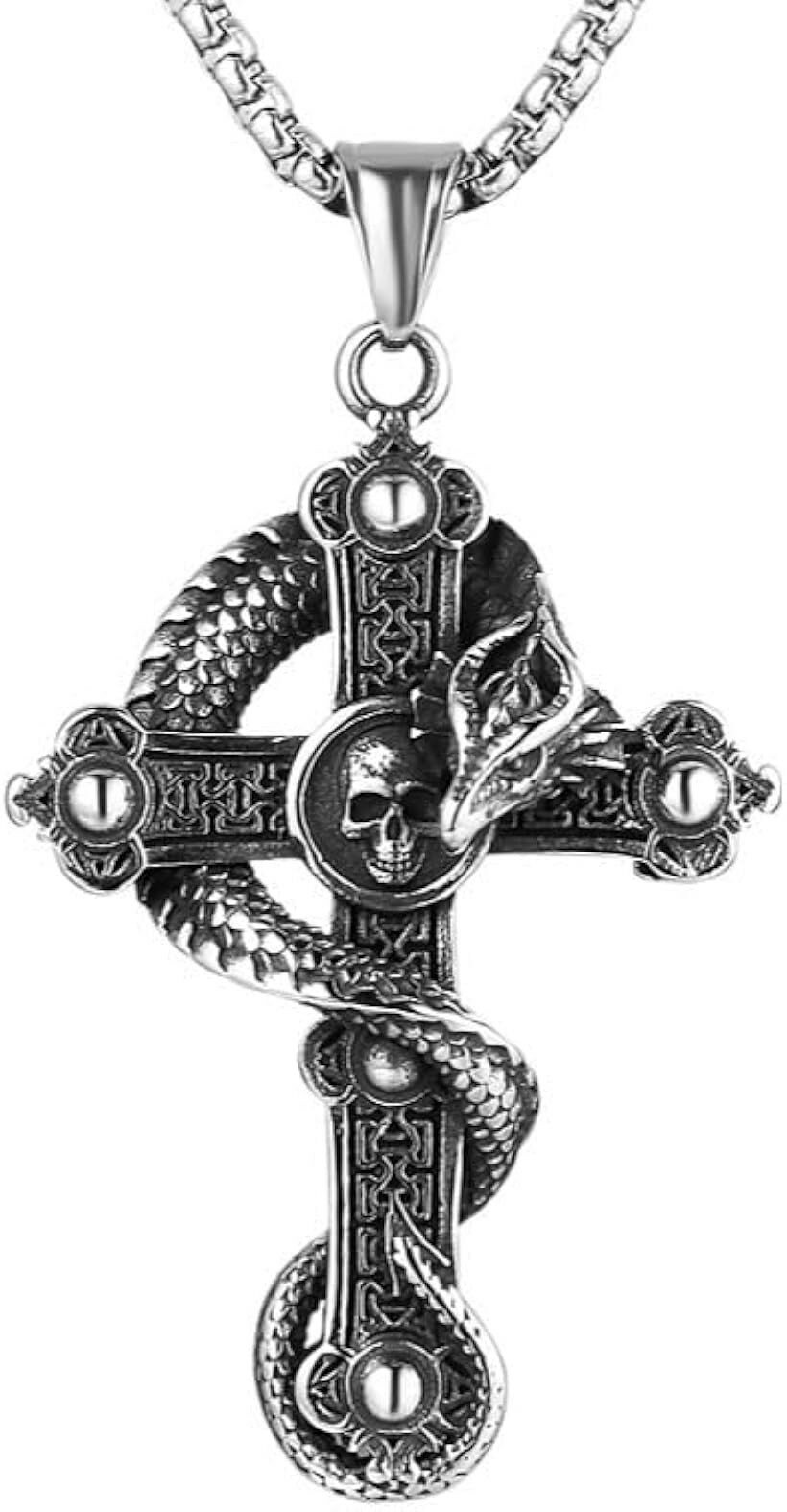 バリエーションコード : 2brc1kd51h商品コード2brc1j93f3商品名ネックレス クロス 十字架 メンズ ステンレス合金 チェーン シルバー 4種 プレート ウィング ドラゴン シールド アクセサリーブランドAREUMカラー(1...