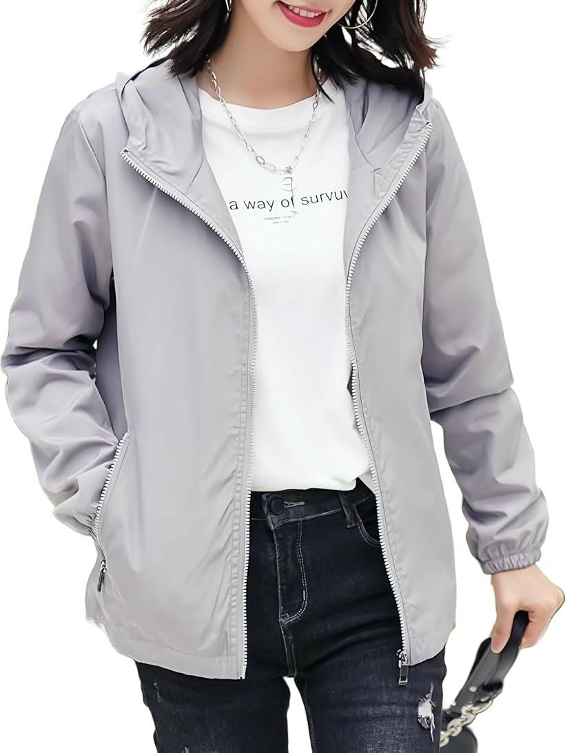 バリエーションコード : 2b934uwfsg商品コード2brpv30kjk商品名ナイロン パーカー シャカシャカ ウインドブレーカー 軽量 フルジップアップ ジッパー レディース フード付き 紫外線 UV対策 防止 ラッシュガード 女性用...