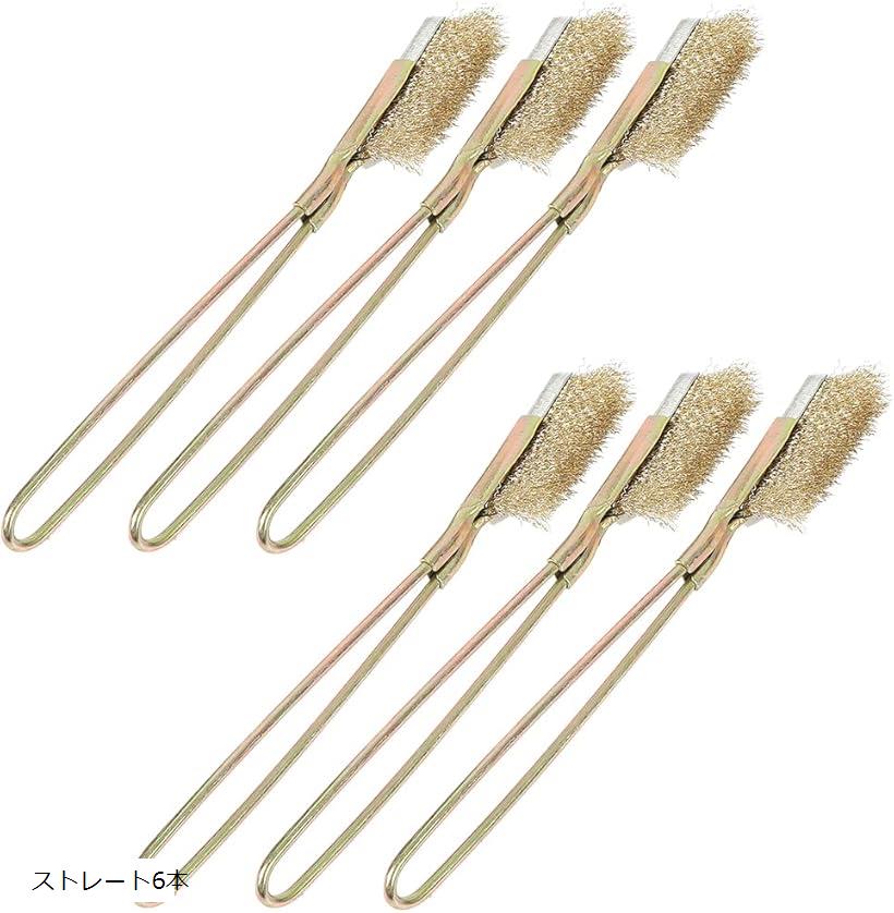 バリエーションコード : 2b2ld6t4og商品コード2b2ld6lxus商品名ワイヤーブラシ 真鍮ブラシ 研磨 金属 サビ落とし 掃除ブランドTKYサイズ等ストレート6本「頑固な錆びや汚れに」サビや油汚れなどの清掃にお使い頂けるワイヤー...