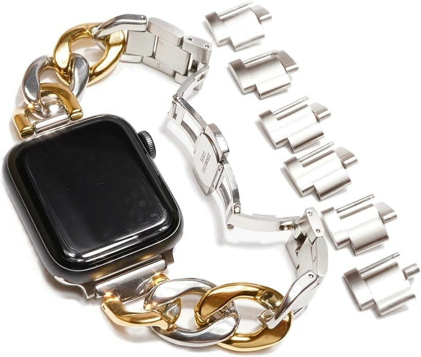 バリエーションコード : 2b9rs8h3qj商品コード2bj8vj4joi商品名Apple watch チェーンバンド バタフライバックル おしゃれ アップルウォッチ 時計 バンド ステンレス/シルバー レディース メンズ ギフト プレゼ...