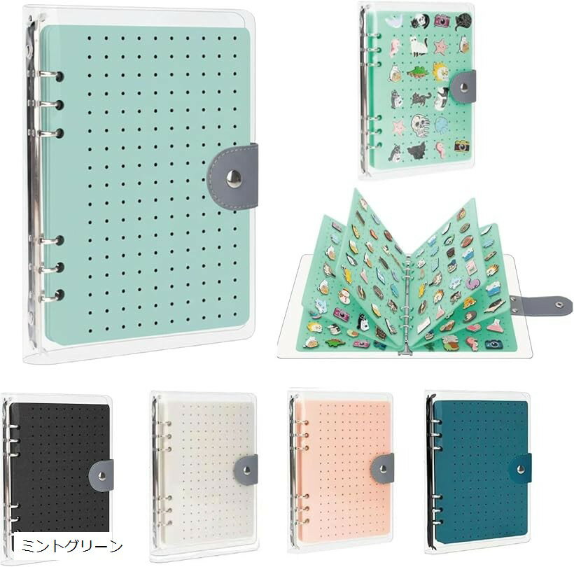 バリエーションコード : 2bulj0hqlo商品コード2buljnltww商品名小さな宝石帳ピンバッジ 缶バッチ ディスプレイホルダー ケース カバー 収納 飾る 8ページ 350個 PIENSブランドPIENSEカラーミントグリーンお気...